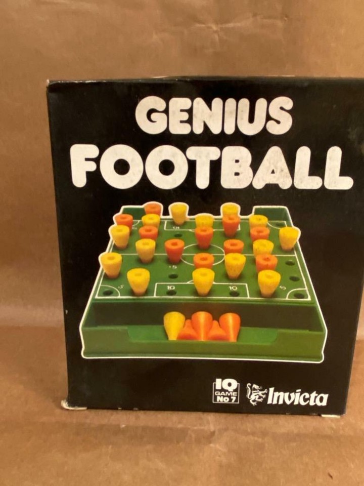 Two Vintage Games Invicta Genius Football No. 7 & Tennis No. 6 IQ Board ...