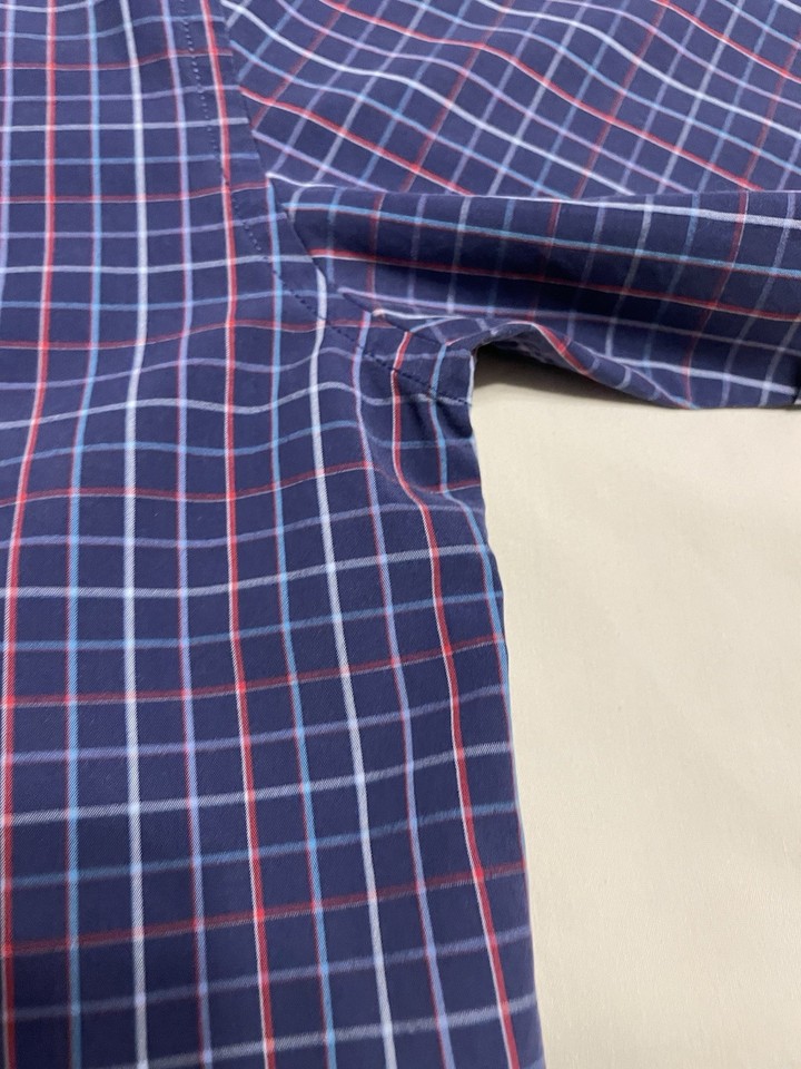 Tommy Hilfiger Mens XL Short Sleeve Button Down Shirt 80s 2ply Fabric ...