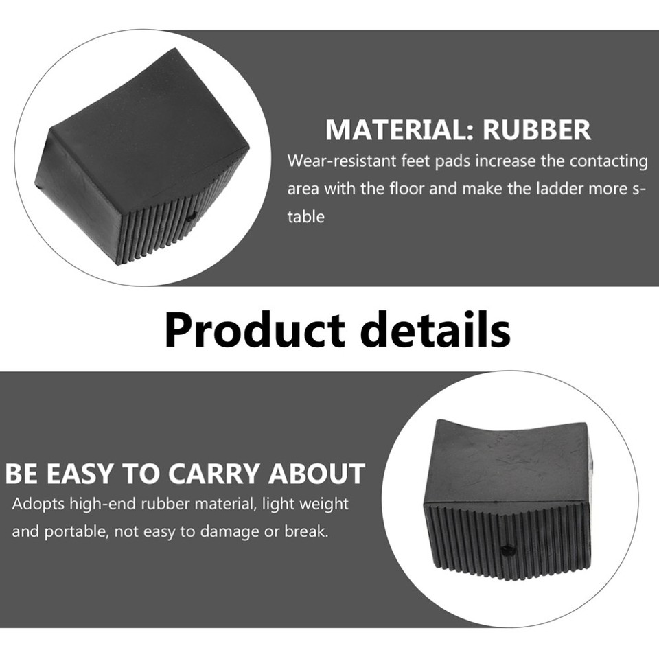 2 Pcs Folding Ladder Feet Foot Cover Furniture Leg Protectors Covers ...