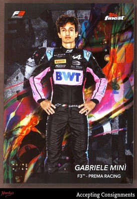2024 Topps Finest Formula 1 F1 Black Refractors #44 Gabriele Mini 01/25 ...