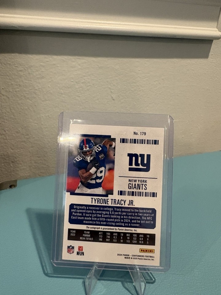 2024 Panini Contenders Rookie Ticket Auto Tyrone Tracy Jr. #179 Giants | eBay