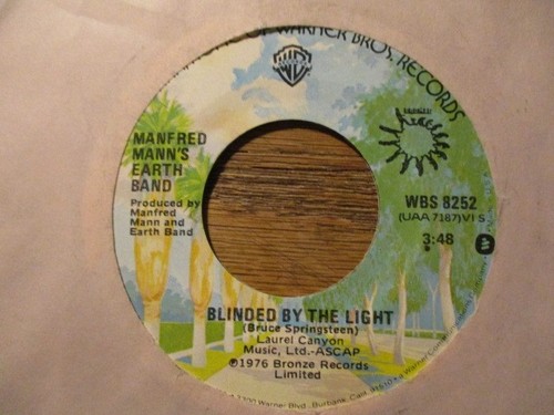 MANFRED MANN'S EARTH BAND "BLINDED BY THE LIGHT" 45 RPM | eBay