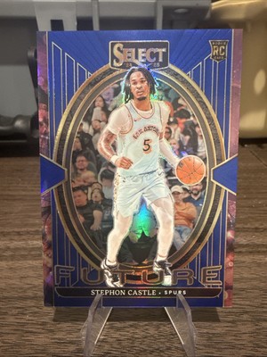 2024-25 Panini Select Stephon Castle Blue /75 Future Rookie Spurs #1 | eBay