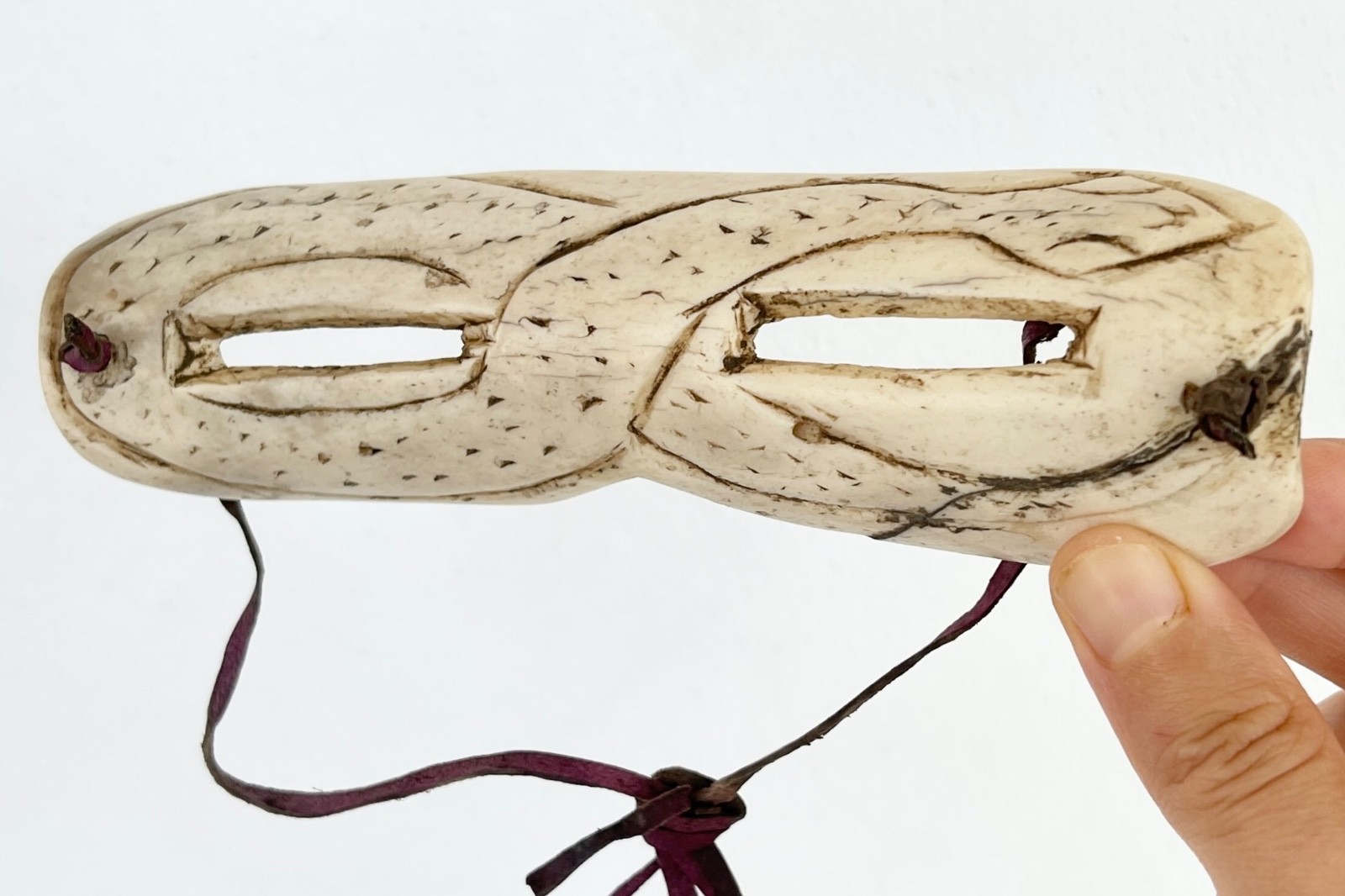 Rarity old snow goggles Eskimo Alaska Winter Sunglasses Inuit Indian 6 ...