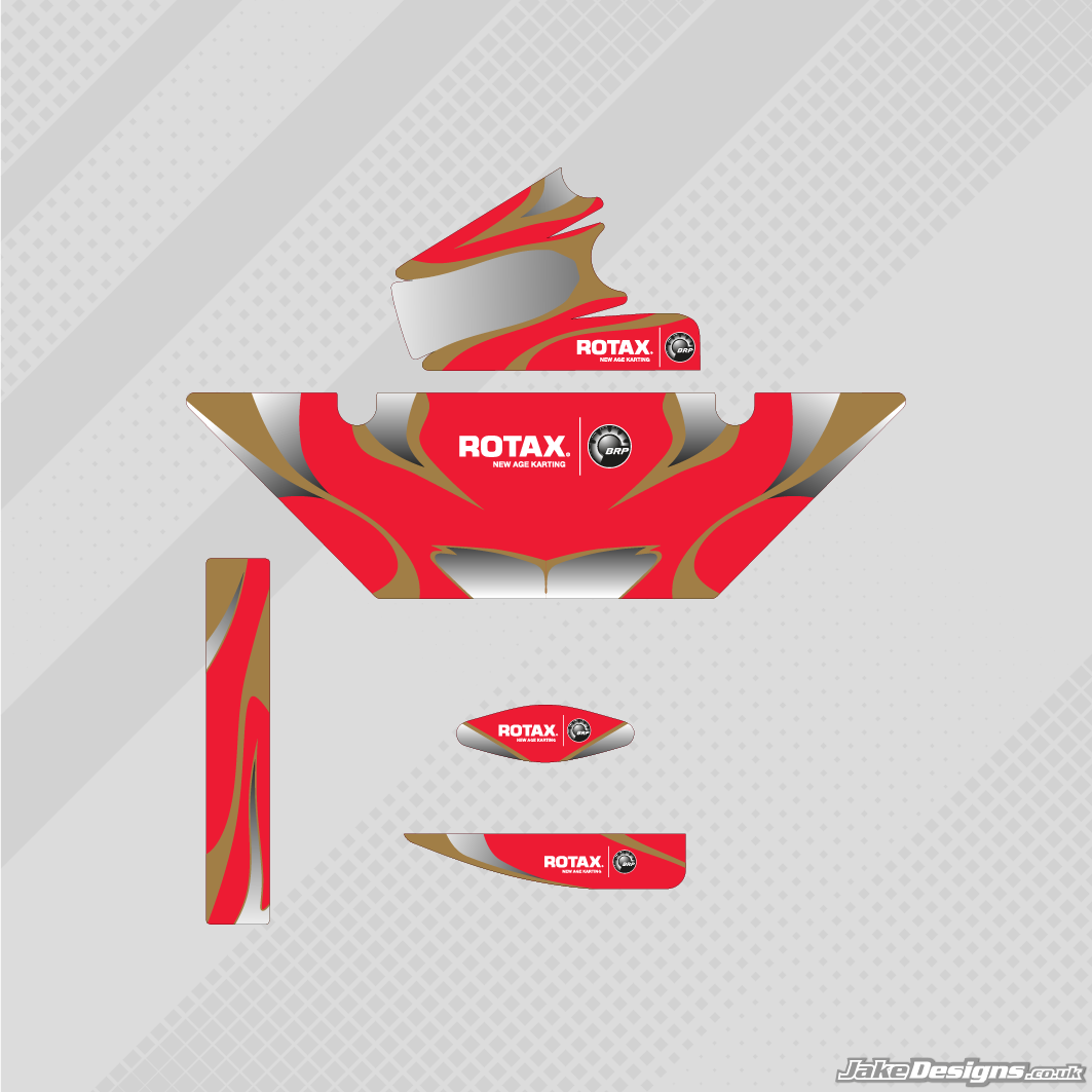 GILLARD STYLE ROTAX RADIATOR STICKER KIT - KARTING - JakeDesigns | eBay UK