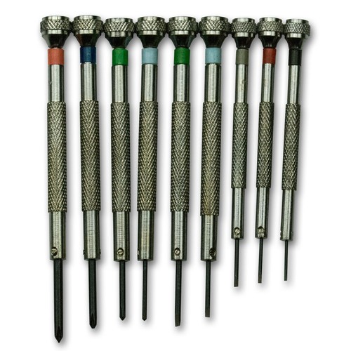 Anchor Watchmakers screwdrivers set of 9 slot & Philips watch repairs ...