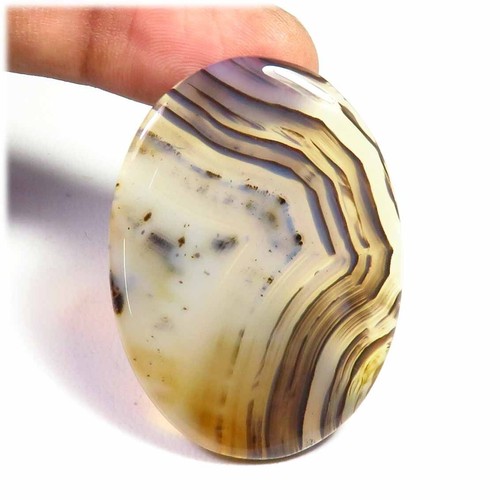 Montana Gemstone 42x30 mm Natural Agate Cabs Polished Oval Plain ...