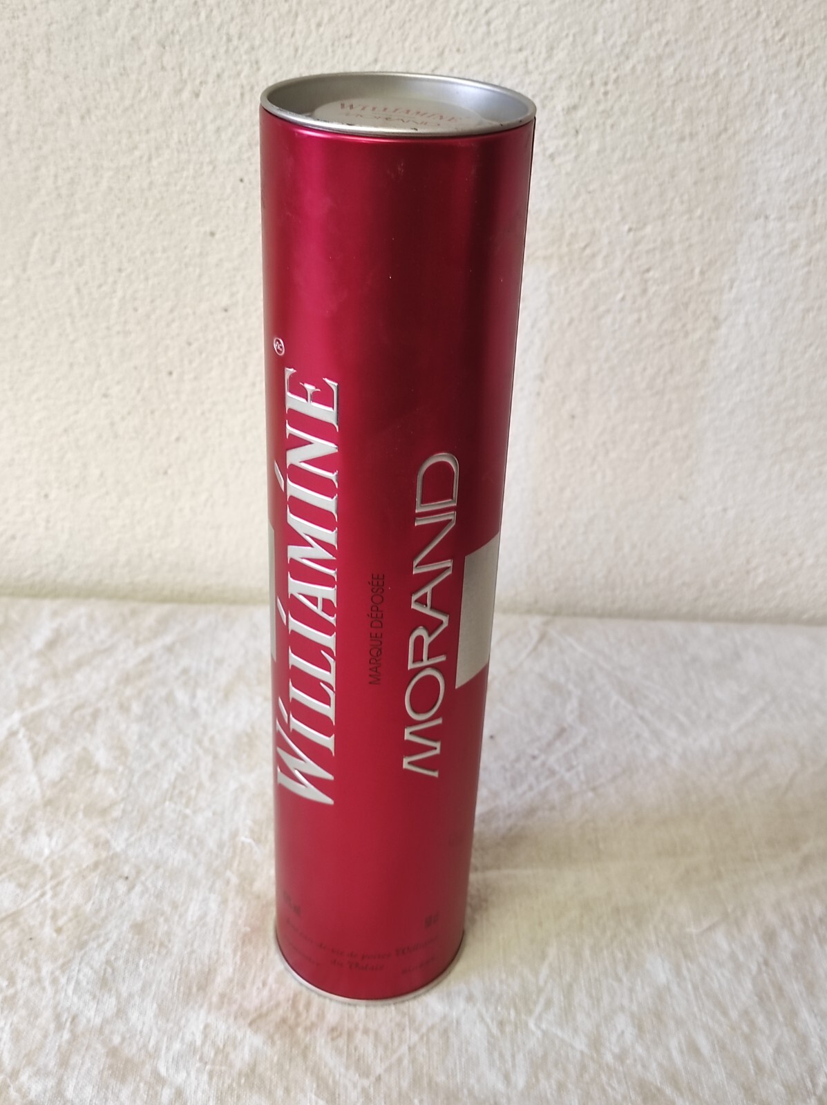 Boite en métal vide Williamine Morand eau de vie de poire William | eBay