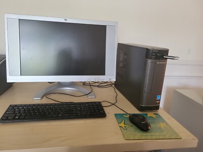 Lenovo H505S Desktop Computer and HP Pavilion f2105 Monitor | eBay