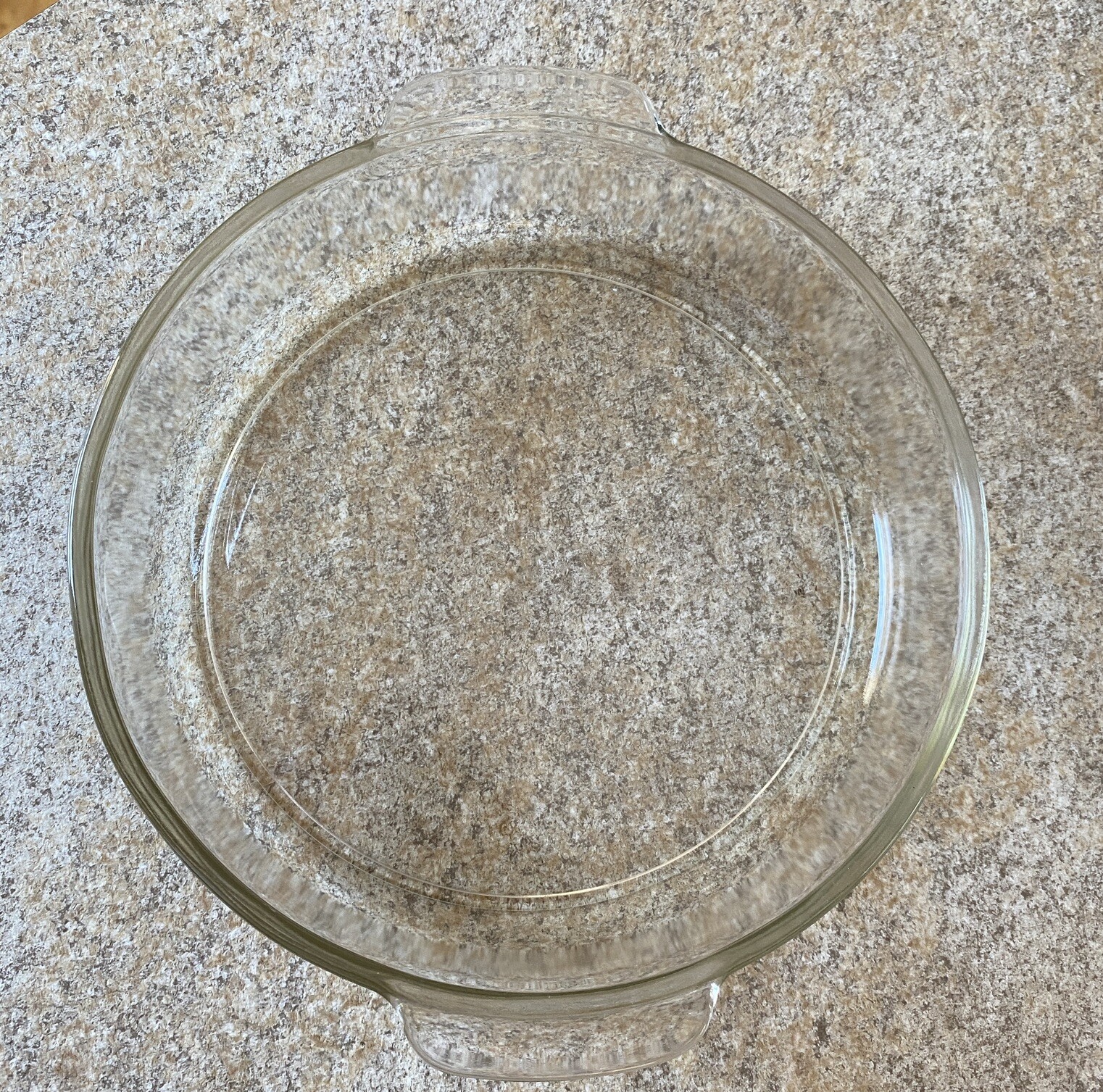 Vintage Pyrex 221 Round Clear Glass Baking Pie Pan With Handles 8-1/2 ...