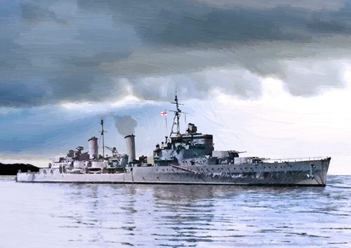 HMS EDINBURGH WW2 - LIMITED EDITION ART (25) | eBay