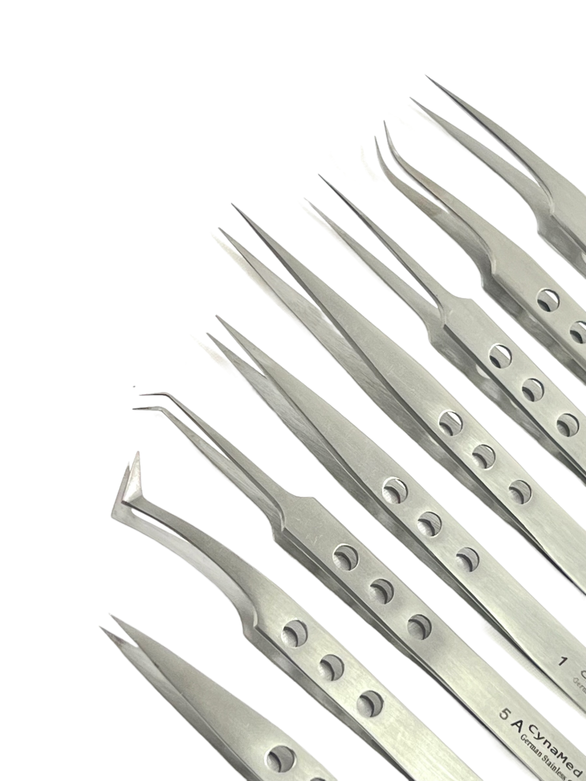 8 Pc Tweezer Set Stainless Steel Hobby Electronic Jewelry Watch Repairs ...