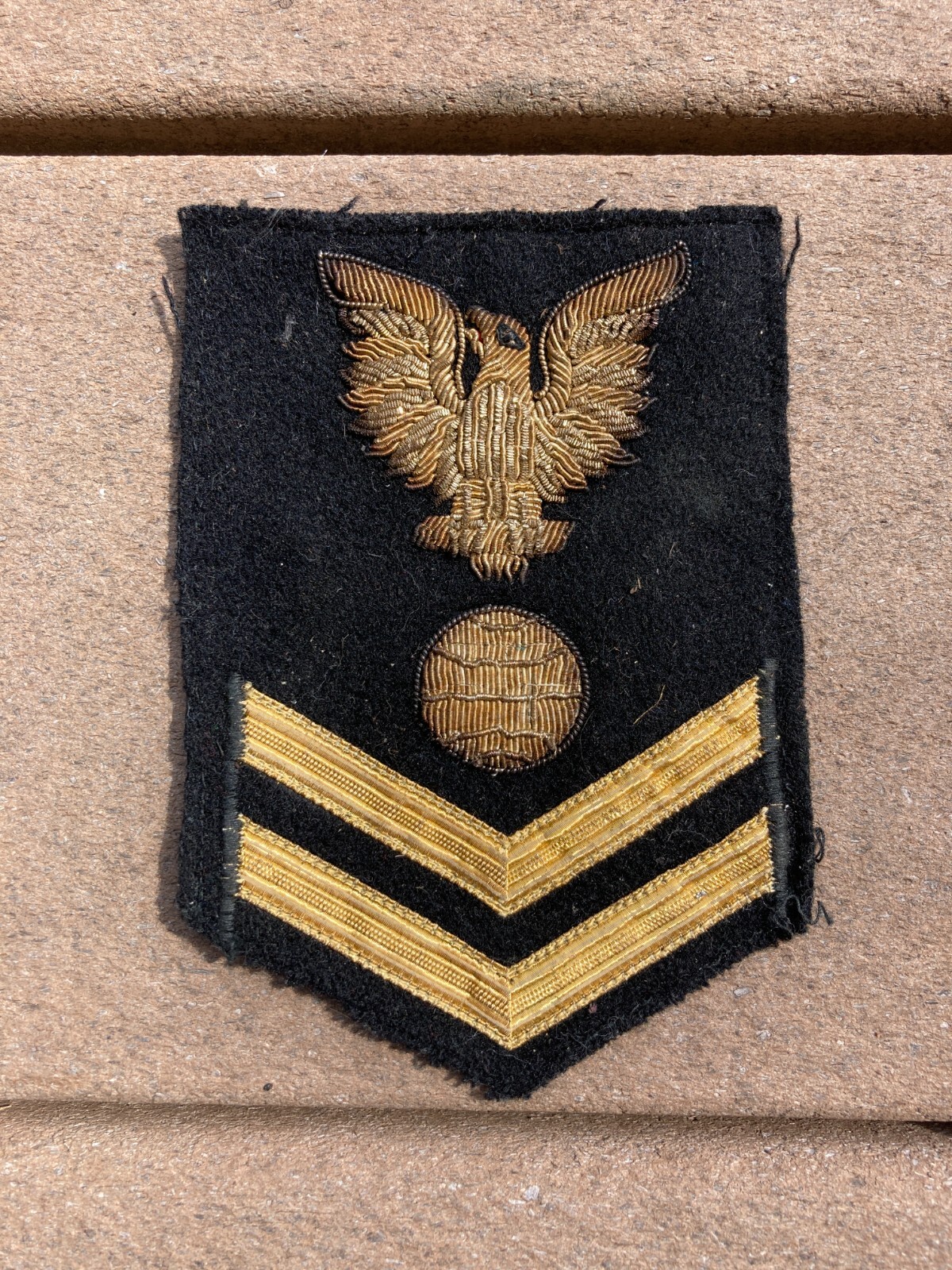 WW2 USN US Navy PO2 Electricians Mate Rate Bullion Petty Officer 2nd ...