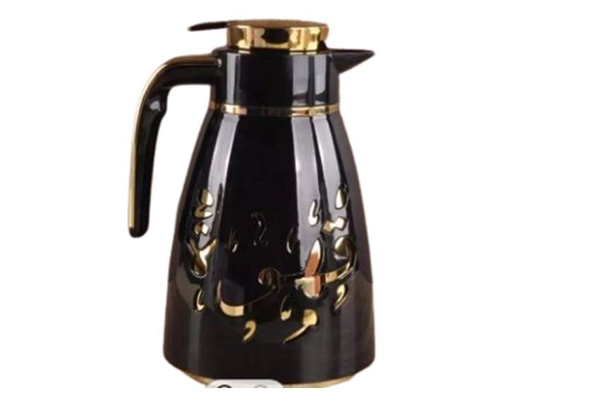Black Arabic Shinny Flask Shai Kahwa Set Coffee Dallah Pot Luxury ...