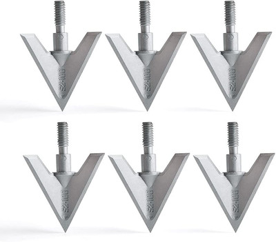 Archery Broadheads 100/125 Grain Fixed Blades Screw-In Arrowheads for ...