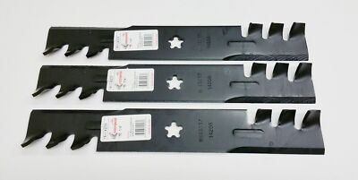 Set of 3 Blades for Husqvarna Dixon 539113425, 575296401, 522037401 ...