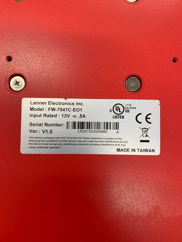 Lanner Electronics Inc. FW-7541C-EO1 V1.0 Firewall | eBay