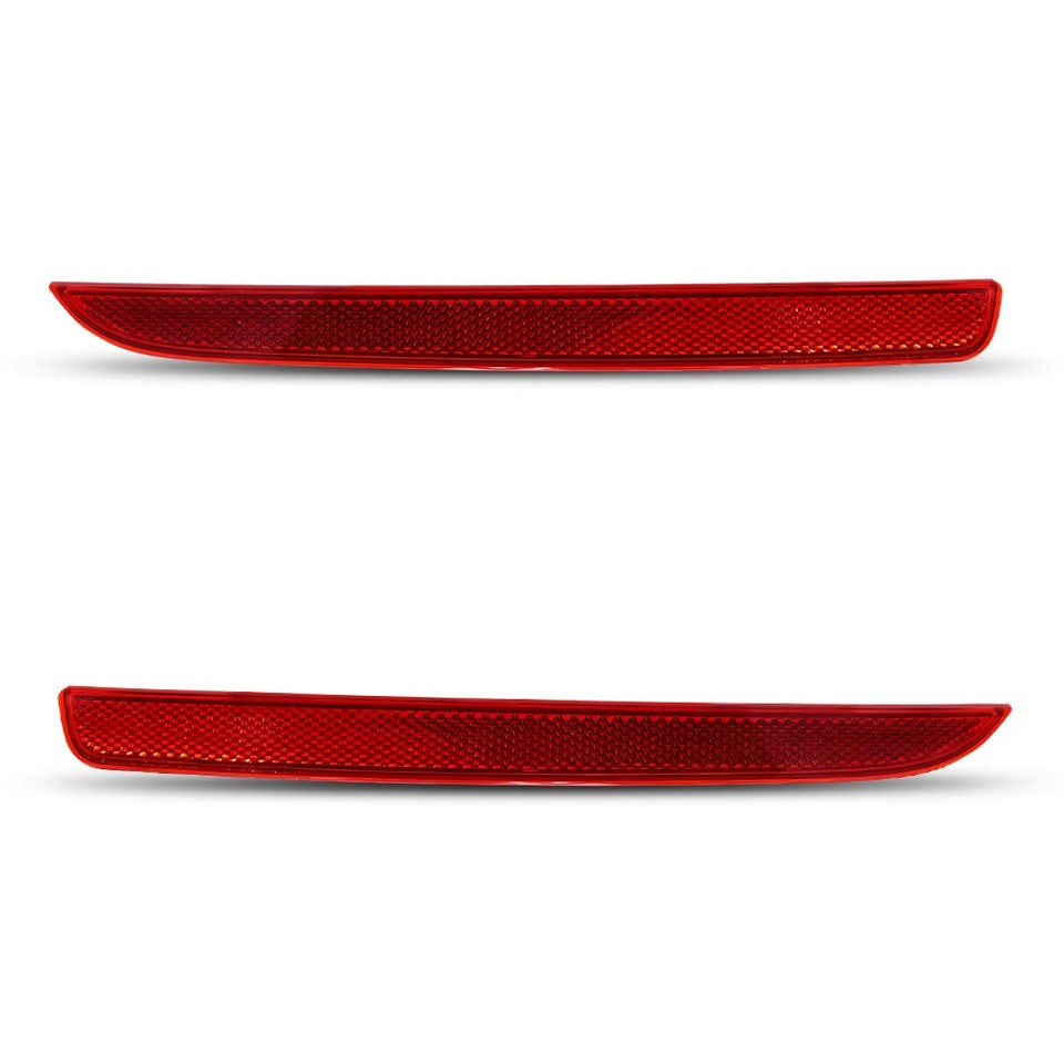 For 16-19 Ford Explorer Police Red Lens Rear Bumper Reflector Brake ...