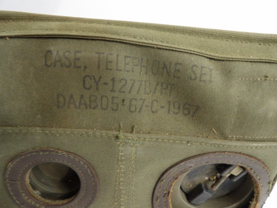 VINTAGE MILITARIA MILITARY WWII US ARMY TA-312/PT FIELD TELEPHONE SET ...