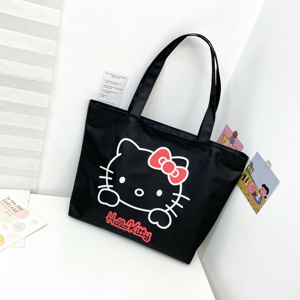 Hello Kitty Tote Bag Grocery Shopping Bag Gym Bag with Zipper New | eBay