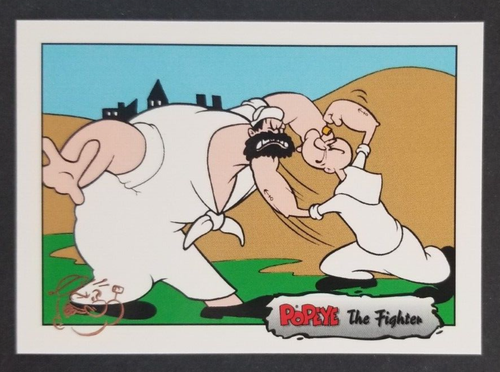 Popeye Punches Bluto 1996 Cartoon Card #37 (NM) | eBay