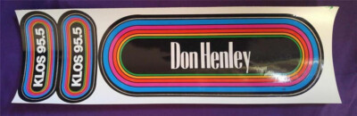 Don Henley Original KLOS 95.5 Vintage 80's Rainbow Bumper Sticker | eBay