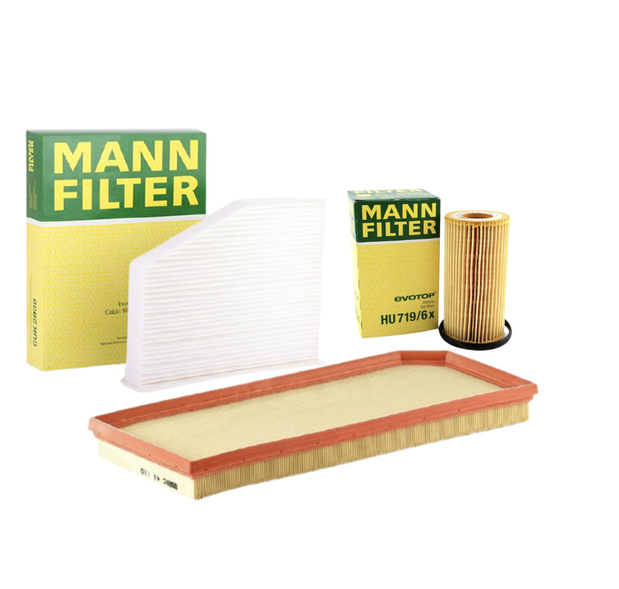 MANN-FILTER Air C41110 Oil HU719/6X Cabin CU2939 Filters | eBay Australia