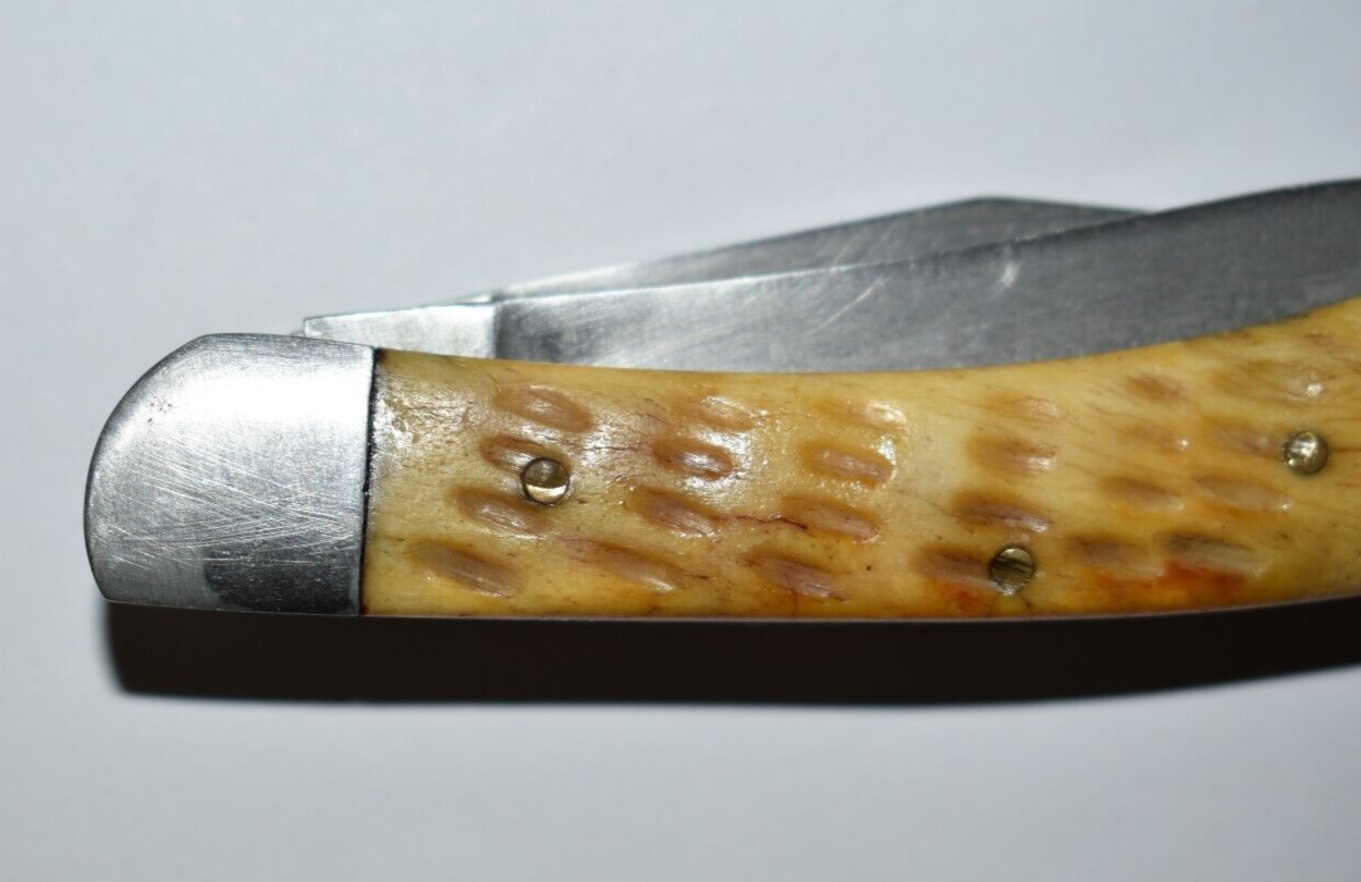 Vintage White Tail Cutlery Pakistan Handmade Stag Horn 055 Pocketknife ...