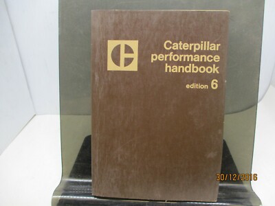 CAT CATERPILLAR PERFORMANCE HANDBOOK SIXTH EDITION 6 1976 BOOK MANUAL ...