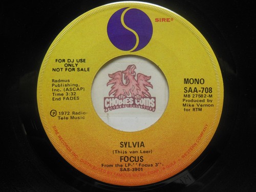 Promo! Focus – Sylvia / Mono, 45 RPM NM (10C) | eBay