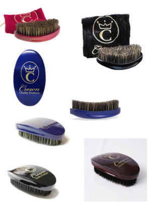 Crown Quality Products CQP 360 Gold Caesar Wave Brush Soft Medium Hard ...