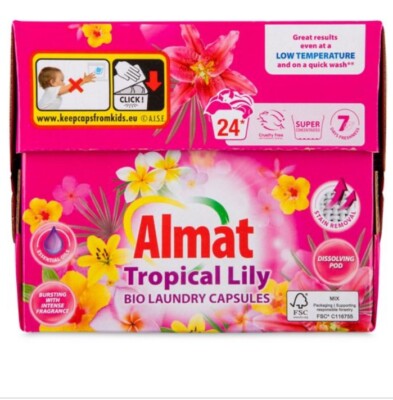 Almat Tropical Liquid Laundry Capsules 24x17ml/24 Capsules | eBay UK