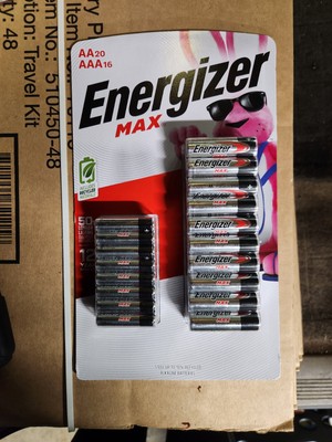Energizer Max AA and AAA Batteries Combo Pack 36 Count (20 AA 16 AAA ...