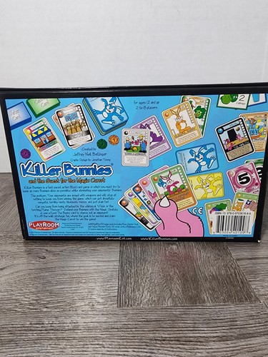 Killer Bunnies Blue Starter Deck plus 2 Booster Decks COMPLETE Playroom ...