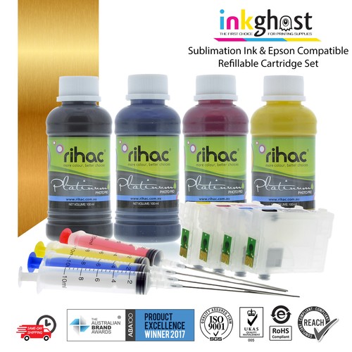 Rihac Sublimation refill ink & Refillable Cartridges Alternative for ...