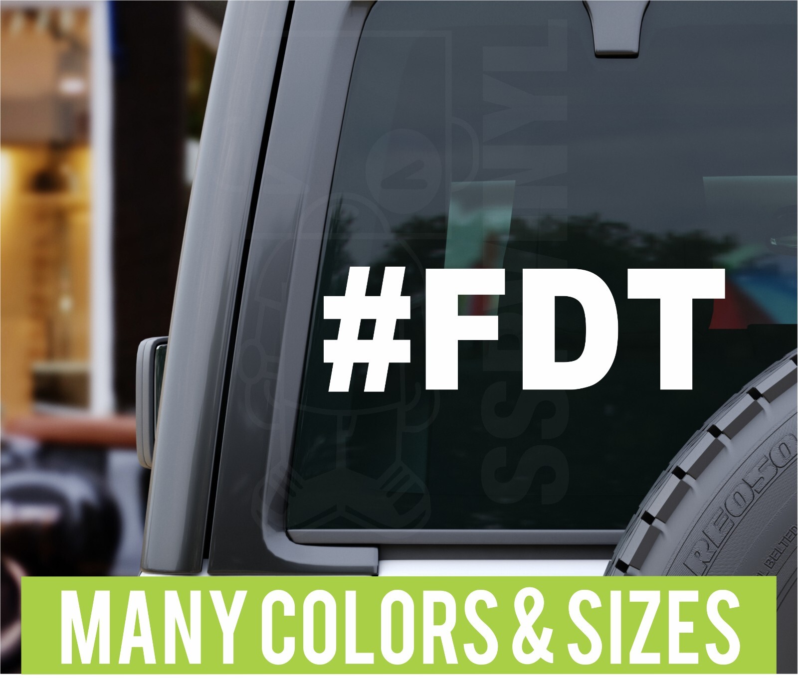 #FDT Trump Truck Car Tumbler Liberal Democrat Vinyl Decal Sticker | eBay