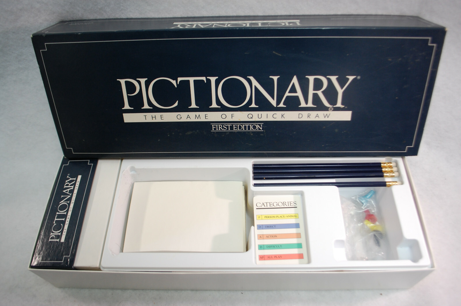 Pictionary First Edition Rare 1985 Original Pieces Complete Vintage ...