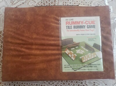 Vintage 1977 DE LUXE Rummy-Cue Tile Rummy Game Brand & Sealed - Read | eBay