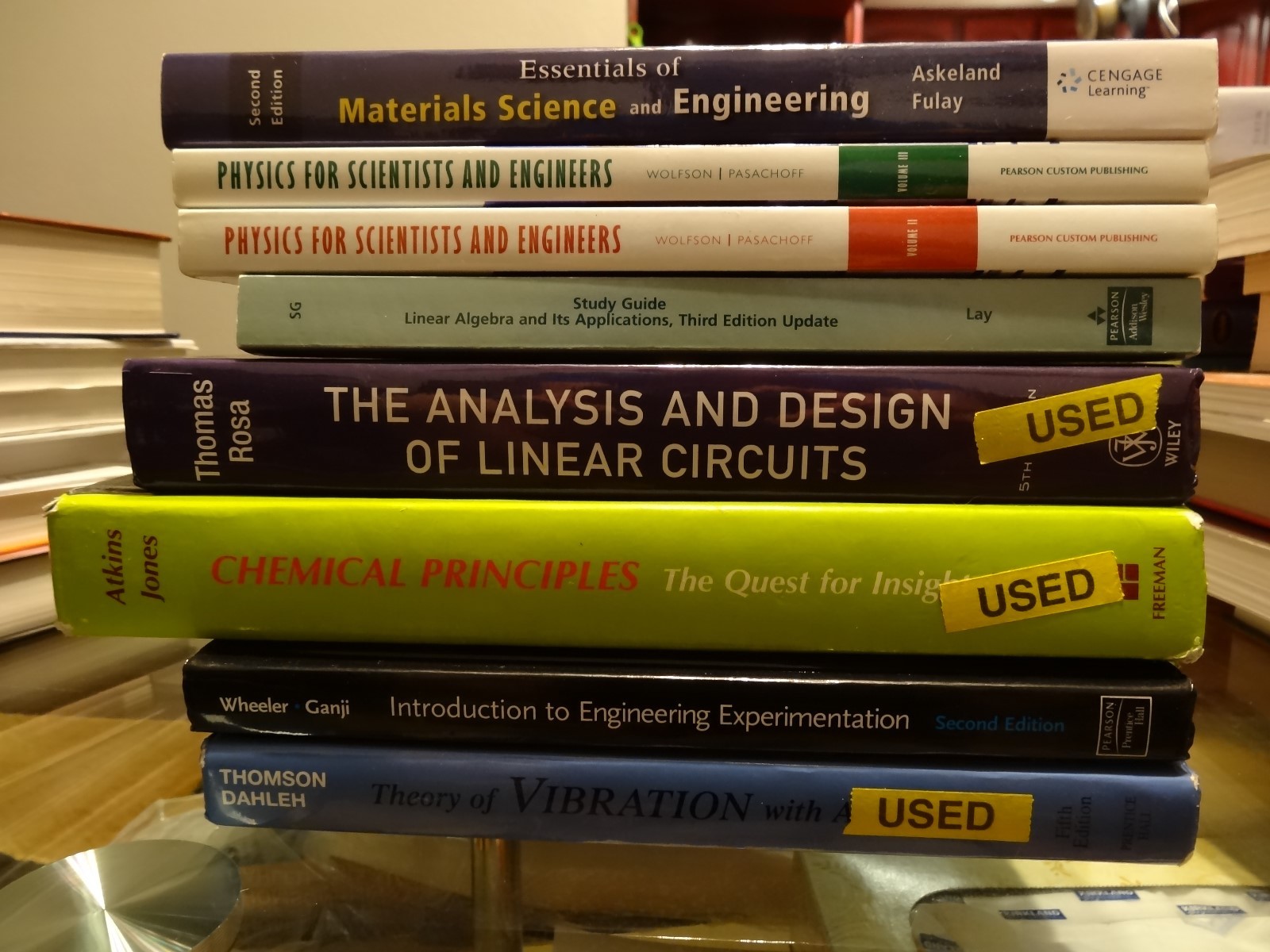 Lot of Mechanical Engineering Books (UCSD 4 Year Course, 32 Books Total ...