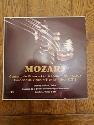 Manoug Parikian- Mozart Violin Concertos Nos 1 & 5. 1962 1st France MMS ...
