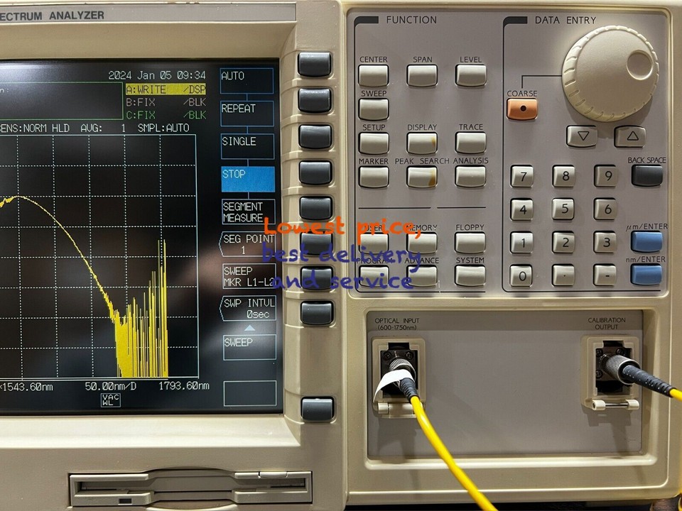 1PCS Tested and Calibrated Ando AQ6317B Optical Spectrum Analyzer ...