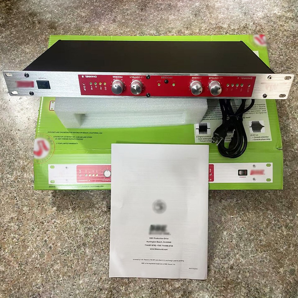 US BBE 882i Sonic Maximizer Rackmount Unit 1U With 2PCS XLR Cables US ...