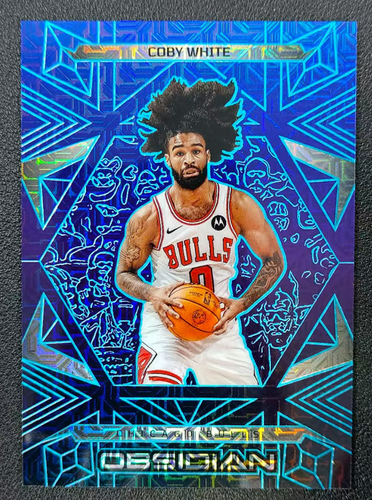 Coby White 2024-25 Panini Obsidian 3/5 Deep Sea Mojo Chicago Bulls #131 ...