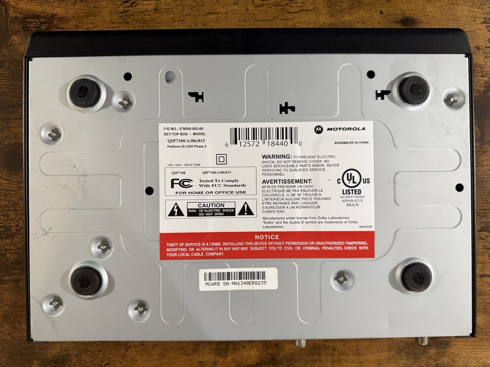 Motorola QIP7100 2 Verizon Fios Cable Receiver Set-Top Box | eBay
