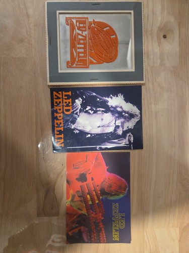 Vintage Led Zeppelin Lot. Logo Mirror Photo And 2 Postcards | eBay