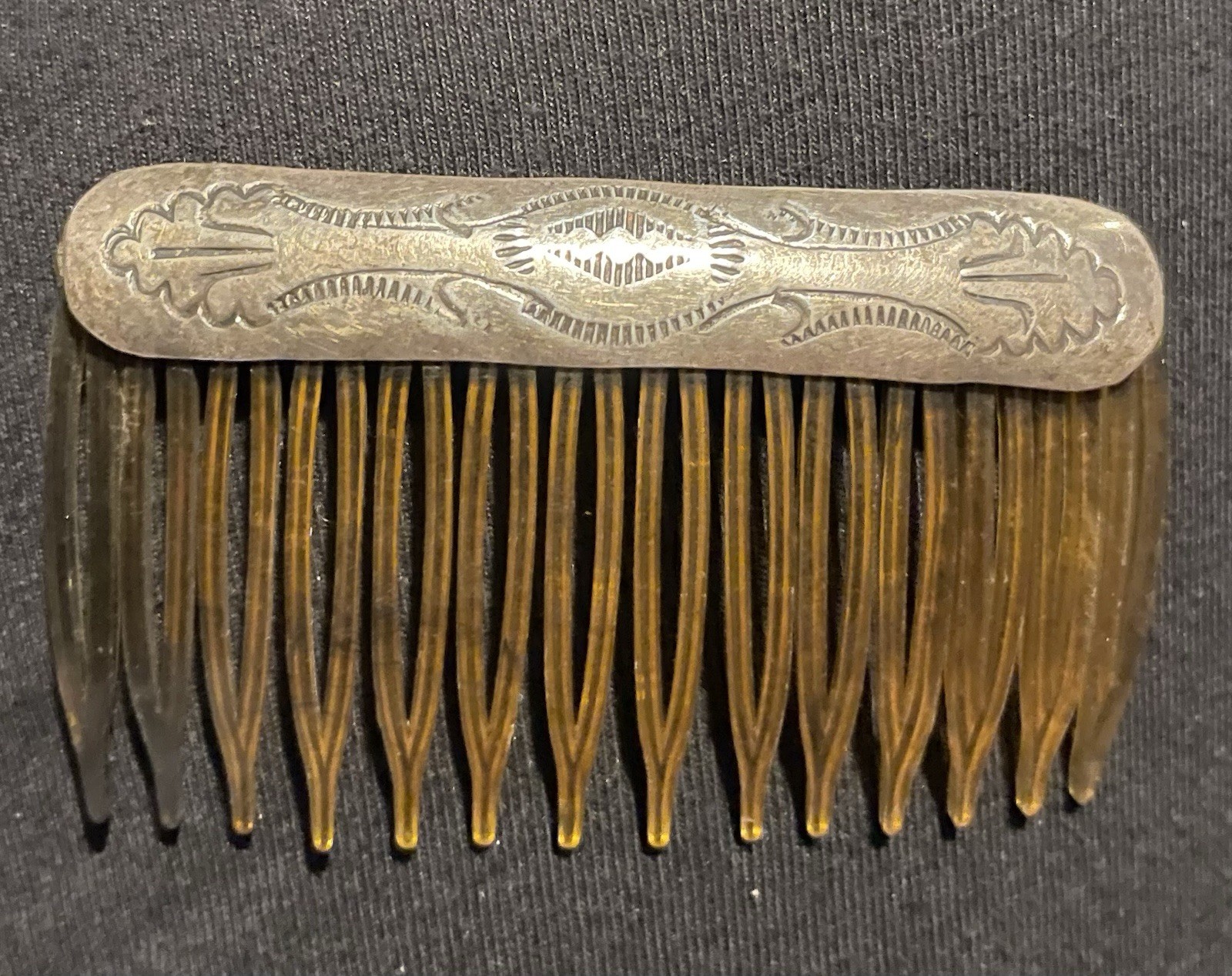 Native American Navajo Sterling Silver Hair Comb Vintage | eBay