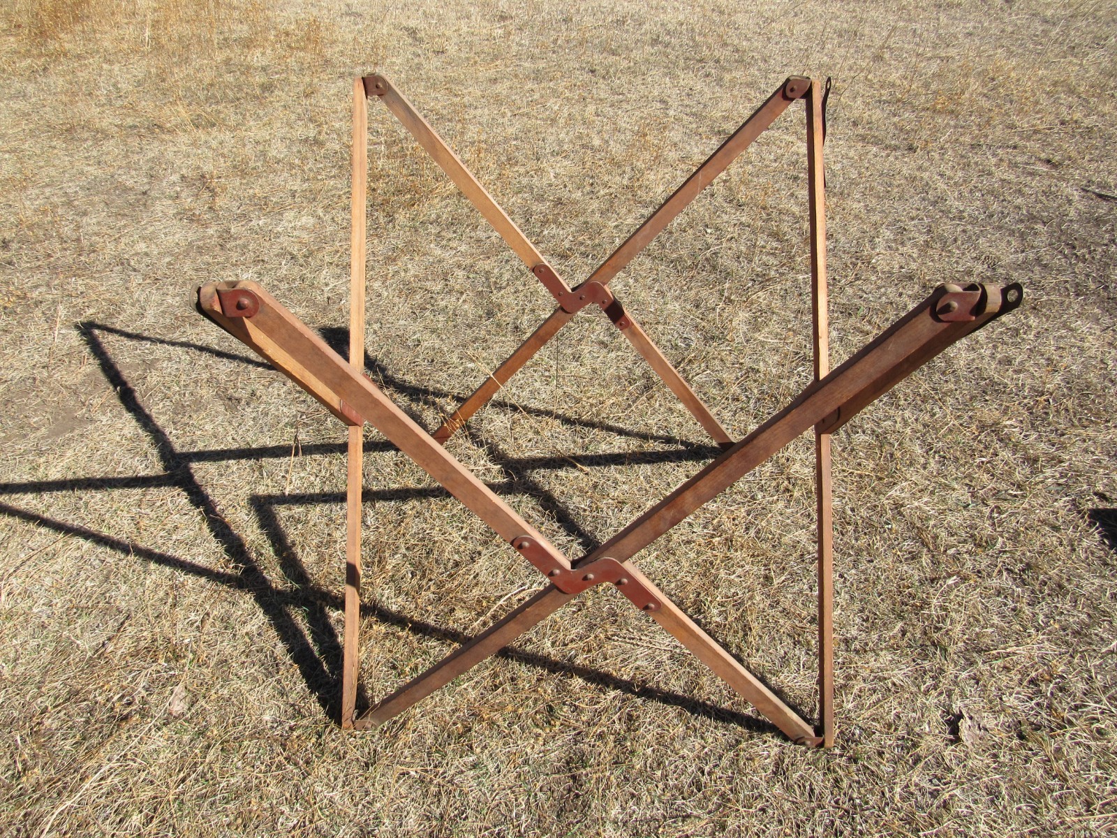 Civil War 1860s Original Officers Folding Mess Table Campaign