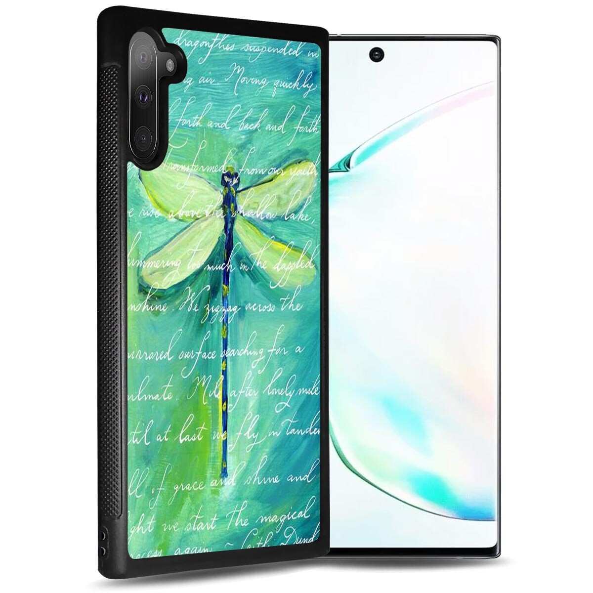 ( For Samsung Note 10 ) Back Case Cover AJ12281 Blue Dragonfly | eBay