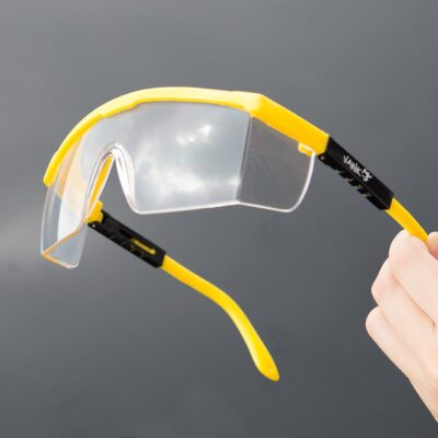 VAWiK work spectacles Glasses Clear lens Yellow & Black frame Anti ...