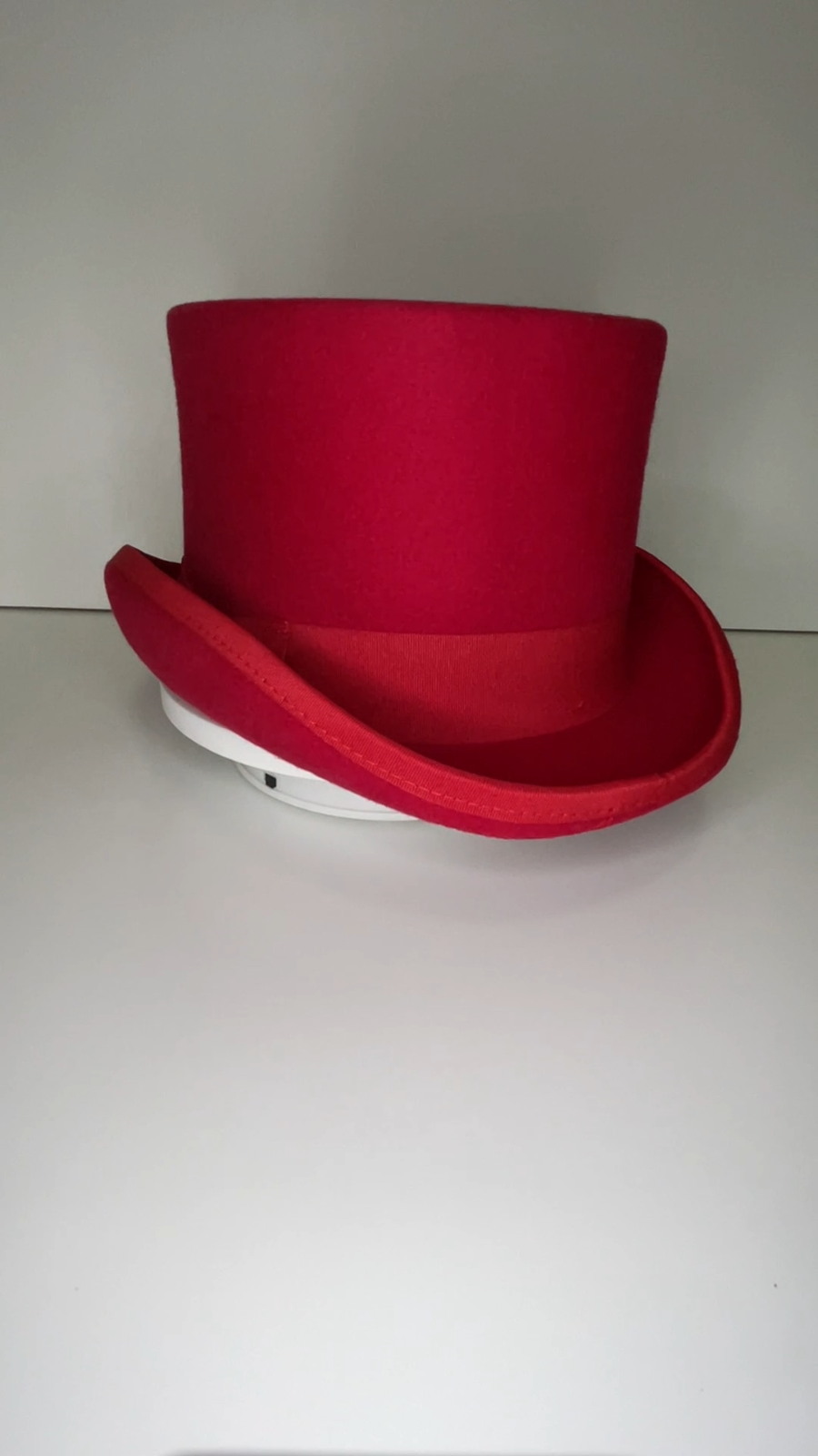 CLASSIC Wool Felt Men Topper Top Hat Victorian Tuxedo Gentlemen | Red ...
